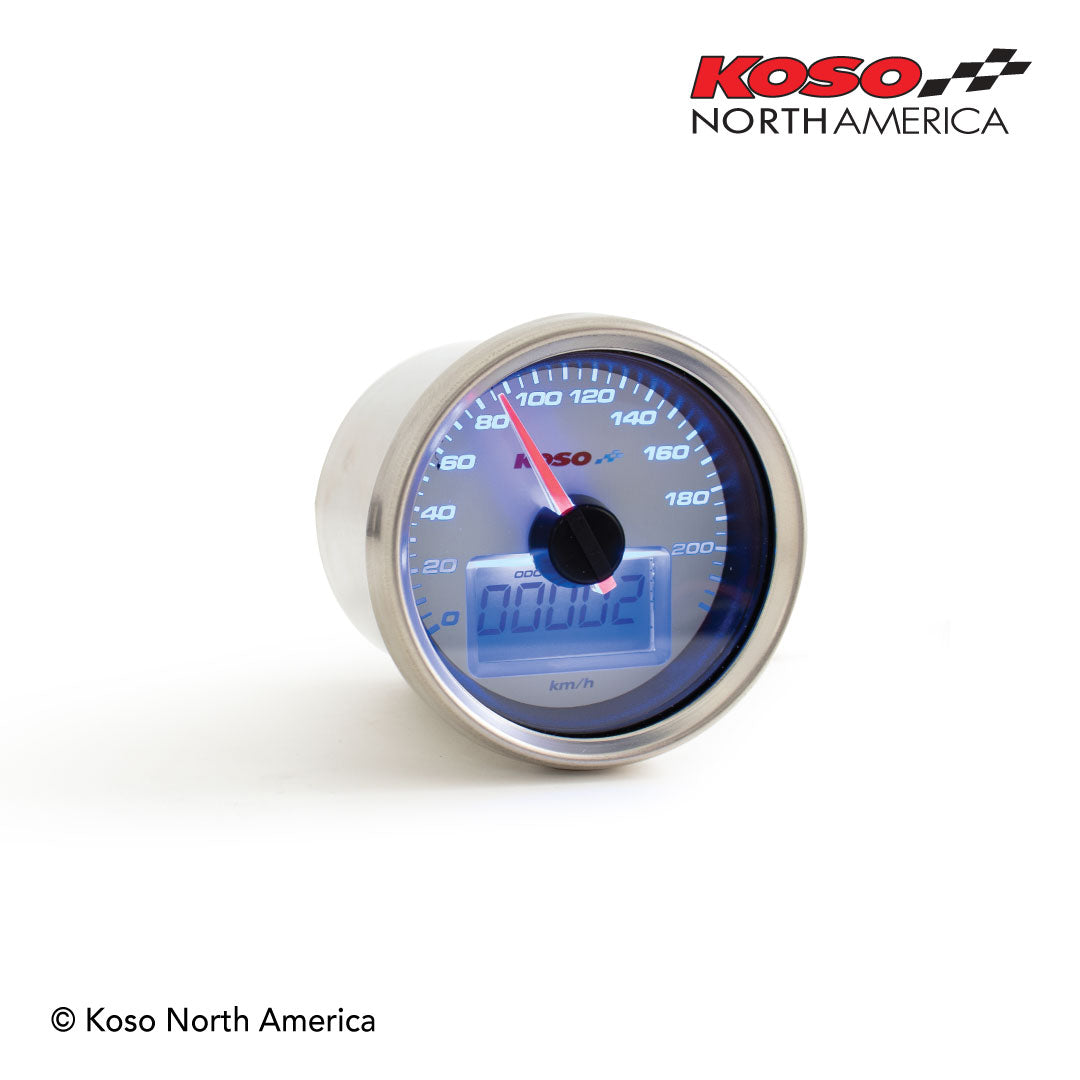 KOSO HD-01S Speedometer (km/h) for Harley-Davidson — HFX Motorsports