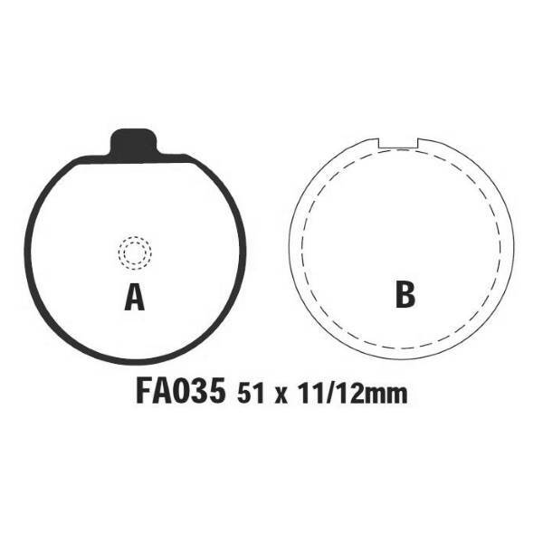 BRAKE PAD SUZ (FA35) PAIR — HFX Motorsports